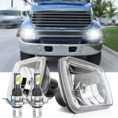 2PCS For Sterling Commercial Truck LT9500 7x6" 5X7 LED Headlights ...