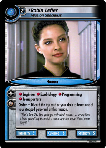 Star Trek 2E: Robin Lefler, Mission Specialist [Ungraded] Premiere 2nd ...