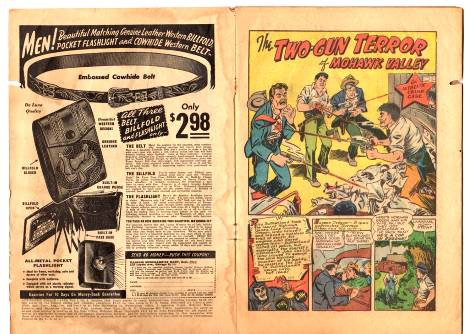 Authentic Police Cases # 4 (GD- 1.8) GGA cover. 1948 | eBay