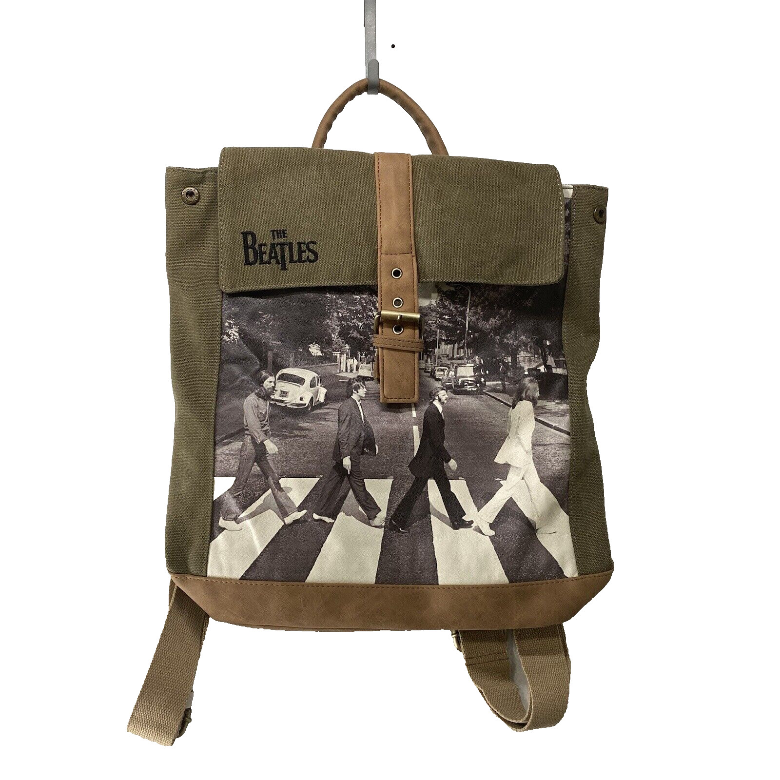 The Beatles Abbey Road Backpack Satchel Green Canvas … - Gem