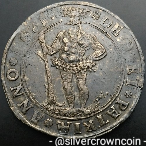 SCC WOLFENBUTTEL BRUNSWICK TALER 1621 DG. Wildman. Silver Crown Dollar ...
