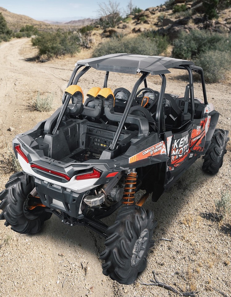 Aluminum Vented Engine Bed Cover Polaris RZR XP 1000/4 RZR XP Turbo/4 ...