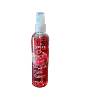Avon Senses Cranberry Cinnamon Body Care Spray 8.4 fl oz Festive ...