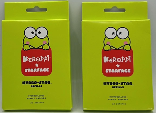 2PK Keroppi Starface Hydro Star Refills ~ 32 PIMPLE PATCHES EACH ~ EXP ...