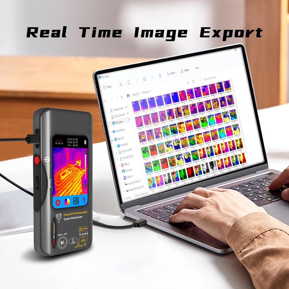 Thermal Imaging Camera Multimeter with Macro Lens, 320x320 IR ...