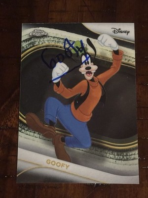 Goofy 2025 Topps Chrome Disney Hand Signed Autograph Auto Card | eBay