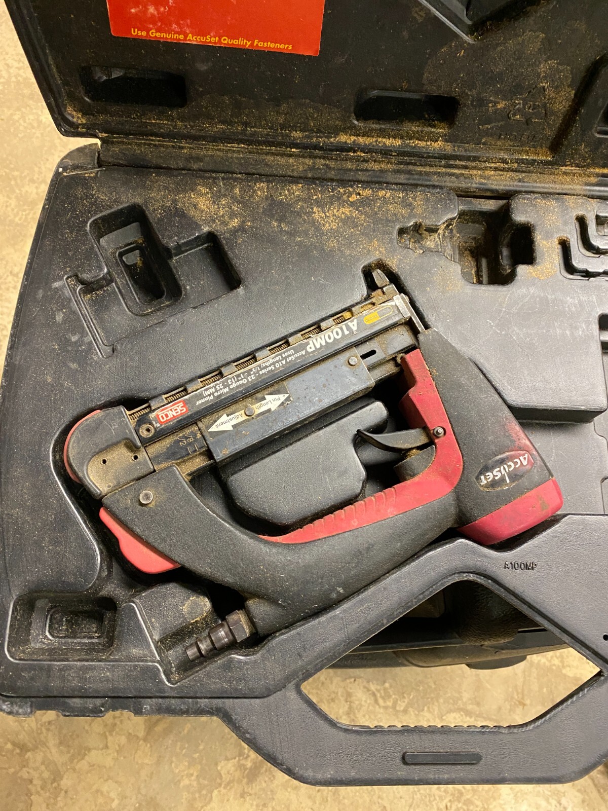 Senco A100mp AccuSet A10 series - 23 Ga Micro Pinner uses lengths 1/2 ...