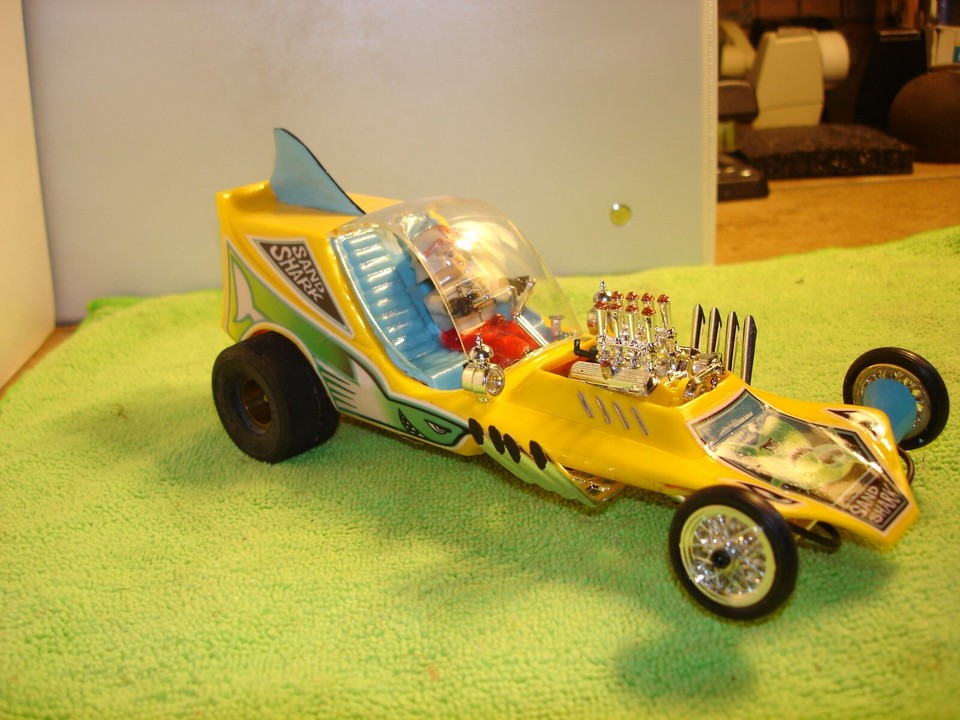 Vintage RARE Monogram "Sand shark" dragster 1/24 SLOT car offered by ...