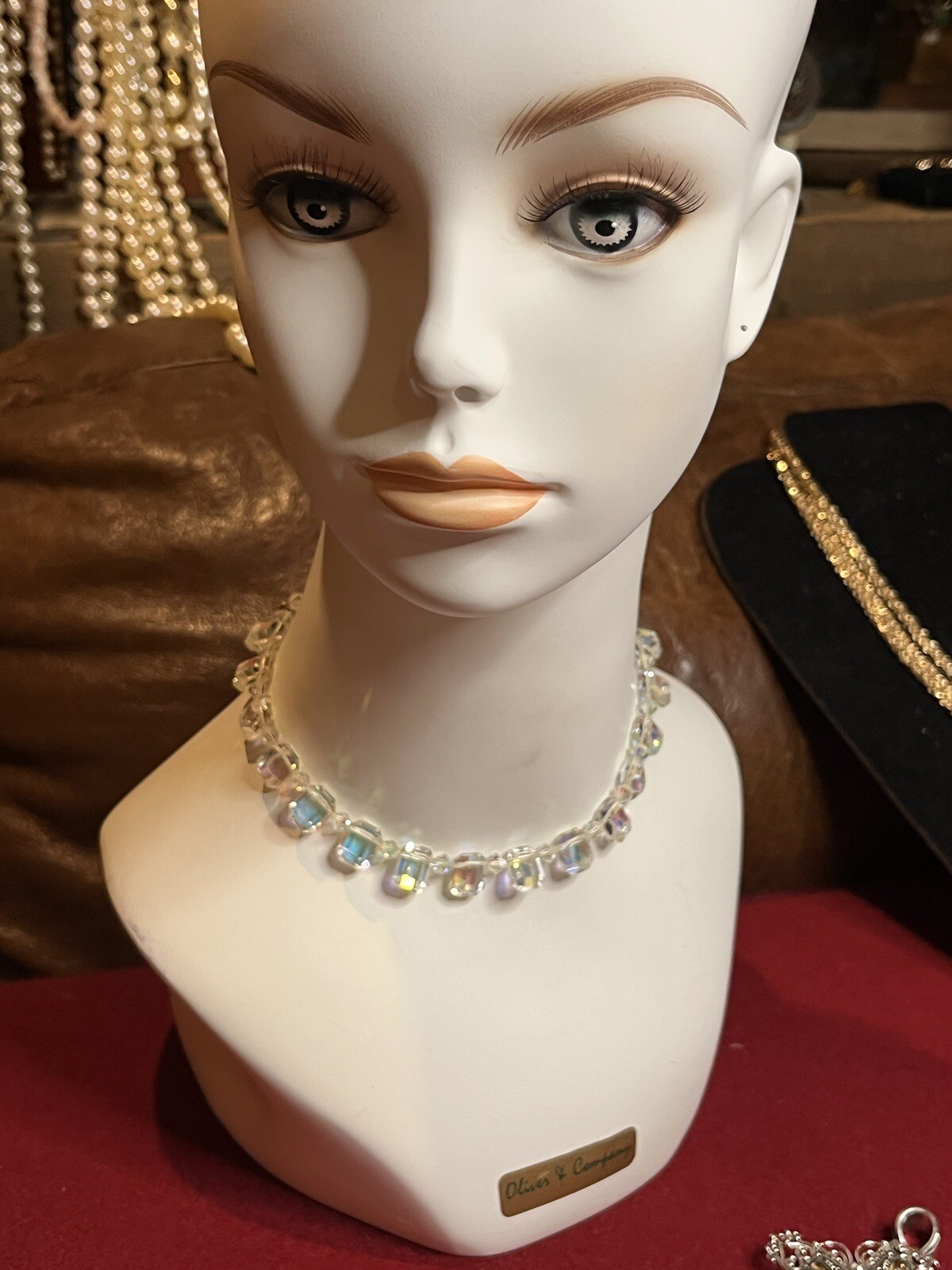 Vintage Alice Caviness Aurora Borealis Crystal Neckla… - Gem