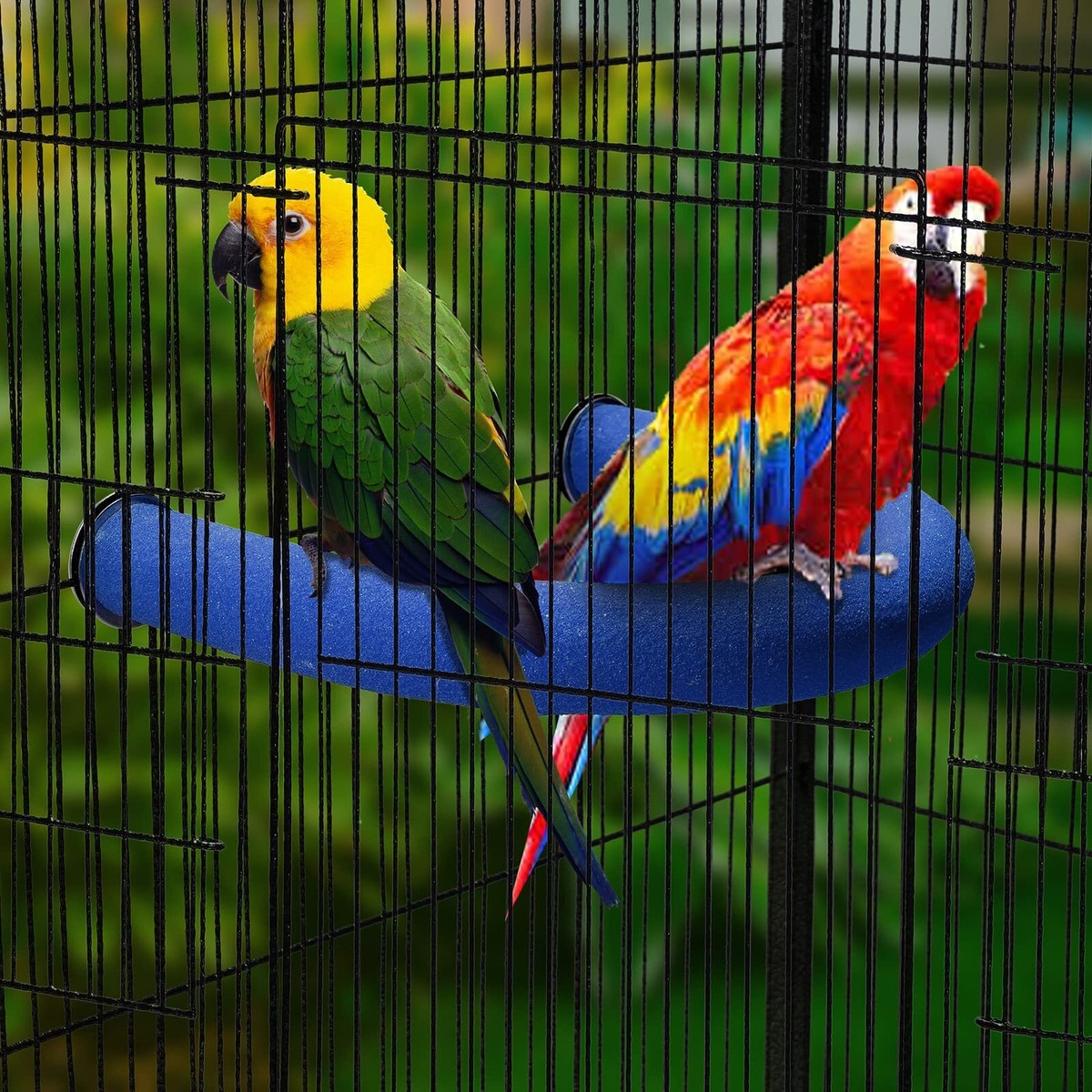 Bird Perch U Shape Parrot Perch Stand,quartz Sands Bird Cage Perches ...