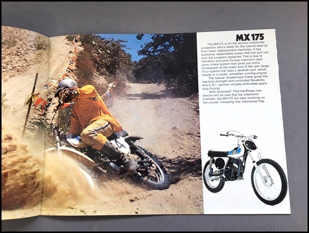 1975 Yamaha MX GTMX MX100 MX125 MX400 Motorcycle Bike Sales Brochure ...