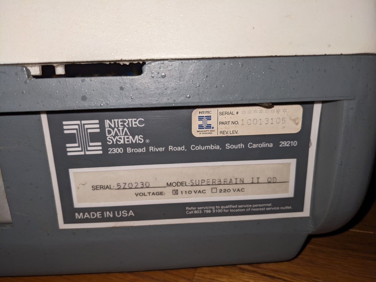 Vintage Intertec Data Systems Superbrain 2 QD Terminal Computer 1982 ...