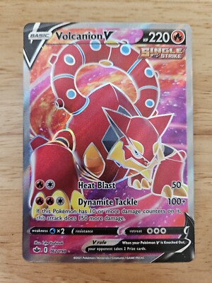 Volcanion V 162/198 Chilling Reign NM Full Art Ultra Rare Pokemon Card ...