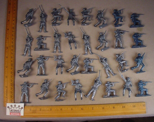 Vintage Plastic Toy Soldiers 28 pc. USA Civil War Infantry 1960's MPC ...