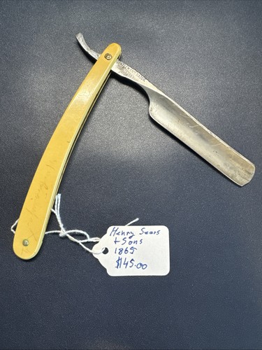 Henry Sears & Sons 1865 Straight Razor, Barber's Notch | eBay
