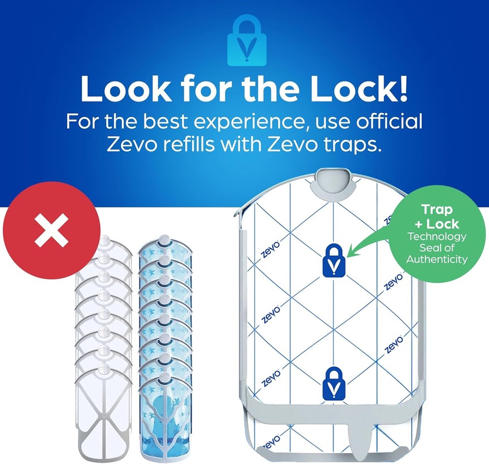 Zevo Flying Insect Trap Refill - for The Zevo MAX & Standard Indoor Fly ...