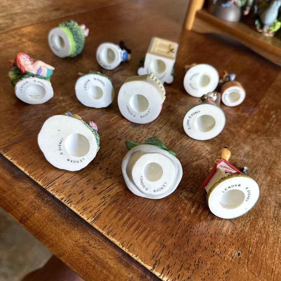 The Disney magic thimble collection by Lenox 24 hand painted porcelain ...