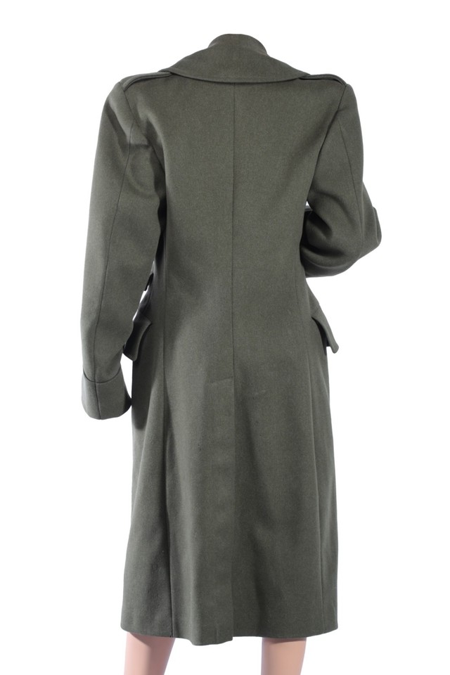 WWII US Marine Corp USMC Heavy Wool Overcoat Trench Coat Military ...