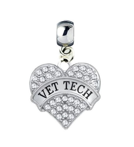 VET TECH CHARM VETERINARIAN ASSISTANT DOG CAT PENDANT FOR NECKLACE ...
