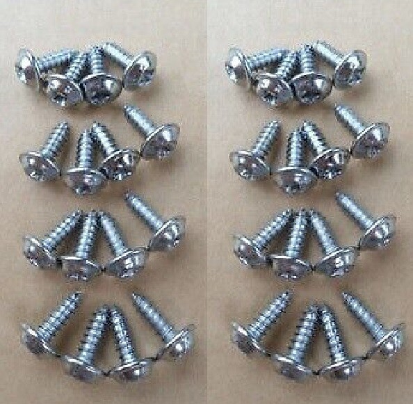 30 CHROME INTERIOR SCREWS! FOR NAVISTAR SCOUT 2 II INTERNATIONAL ...