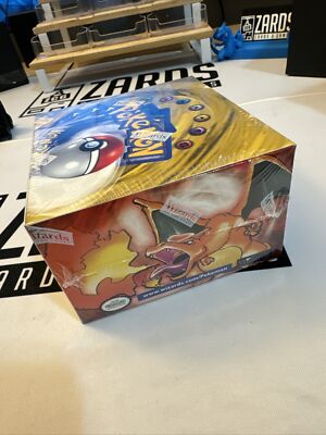 Pokemon Base Set Unlimited Booster Box GREEN WING CHARIZARD Sealed ...