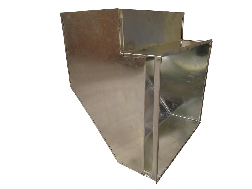 HVAC sheet metal Return Air Boot with filter slot 14"x20"; Duct Size 20 ...