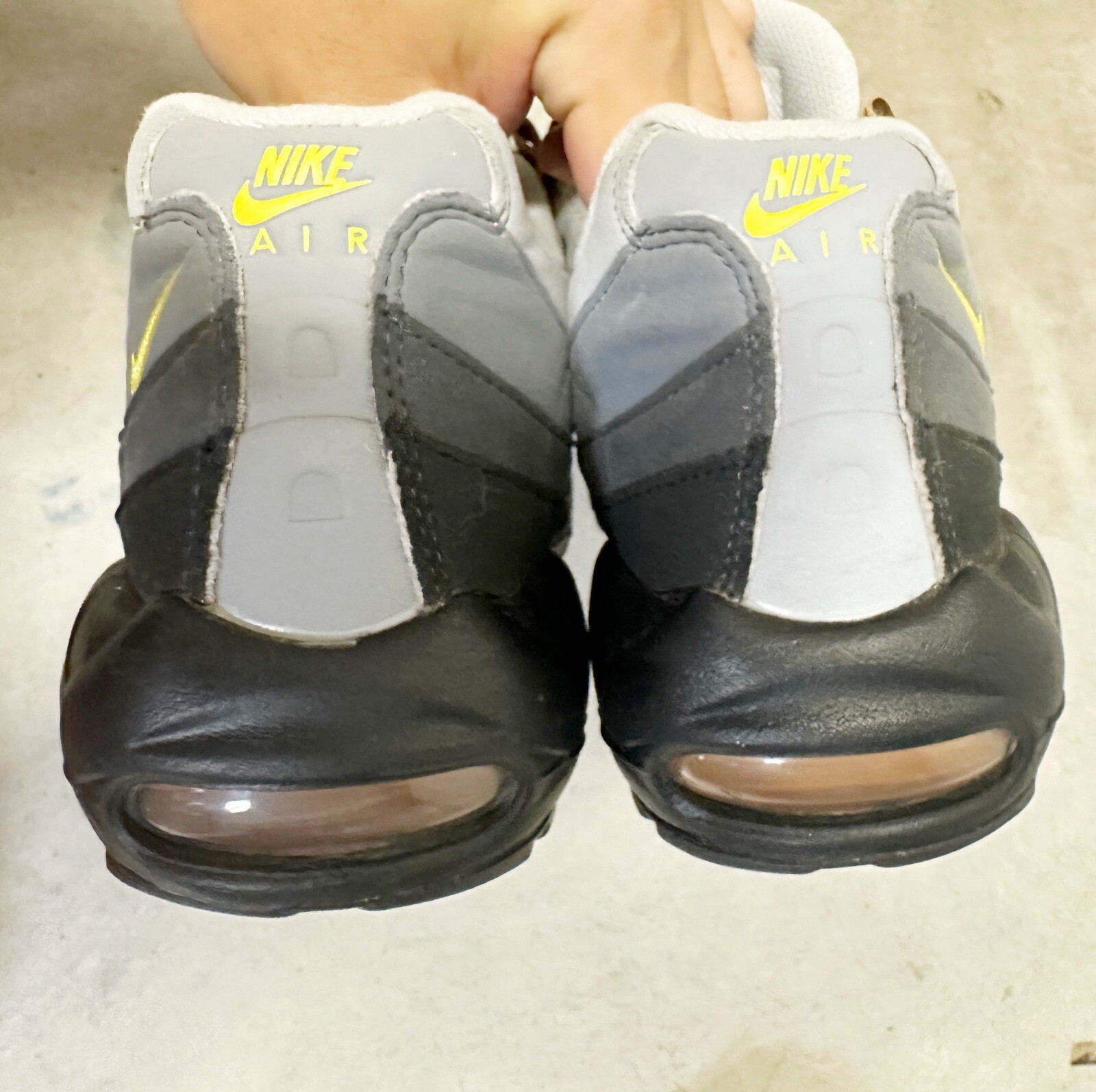 100% AUTH Size 9 Nike Air Max 95 Icons Yellow Strike NEON Limited ...