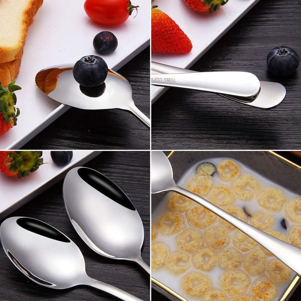 Set of 6 Tea Spoons - Genuine Stainless Steel - Brand New - Free ...