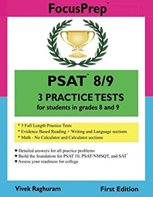 PSAT 8/9 3 Practice Tests : For Students in Grades 8 And 9 Vivek ...