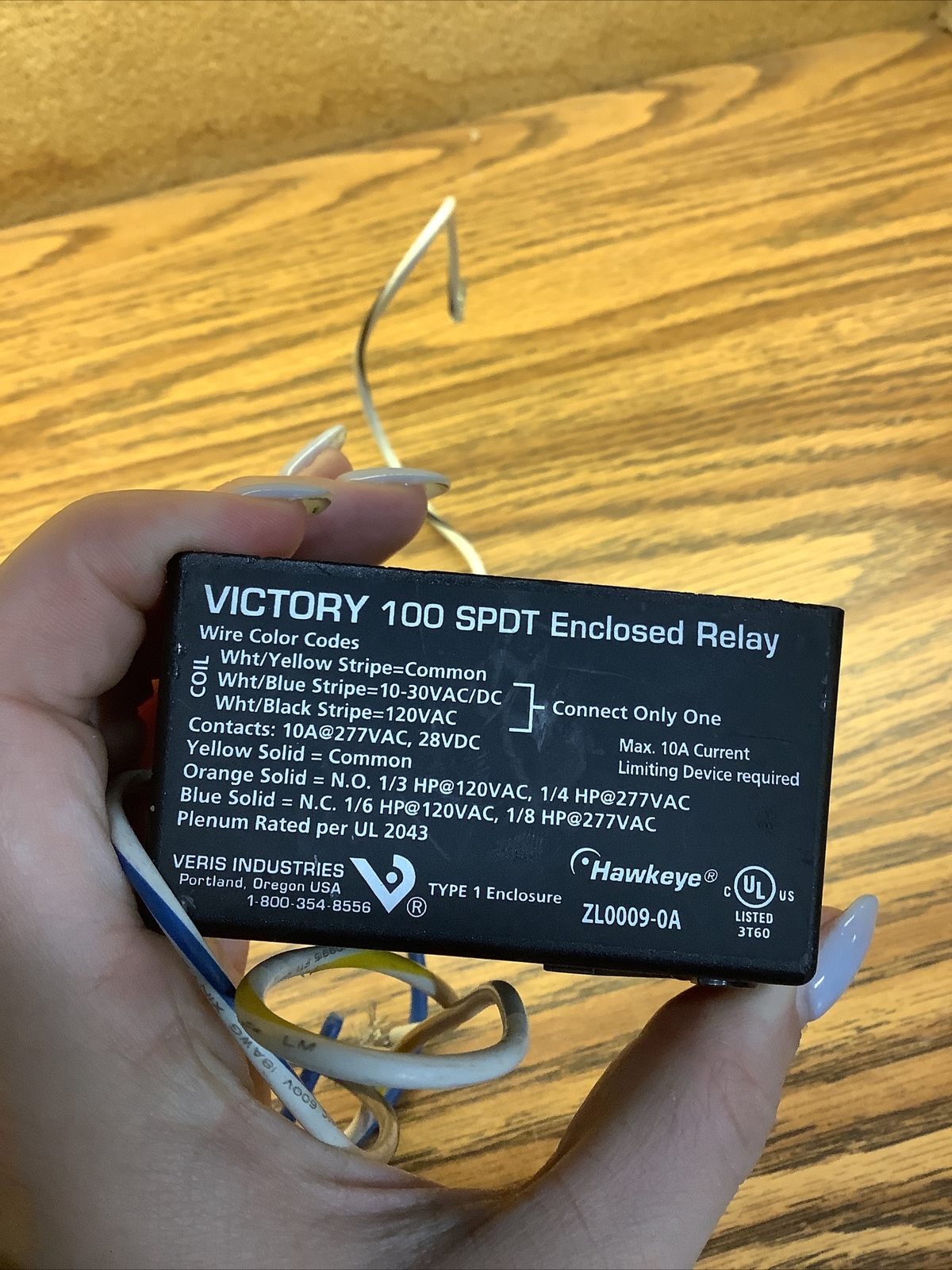 Hawkeye Zl0009-0a Victory 100 SPDT Enclosed Relay 10 Amp Max. for sale ...