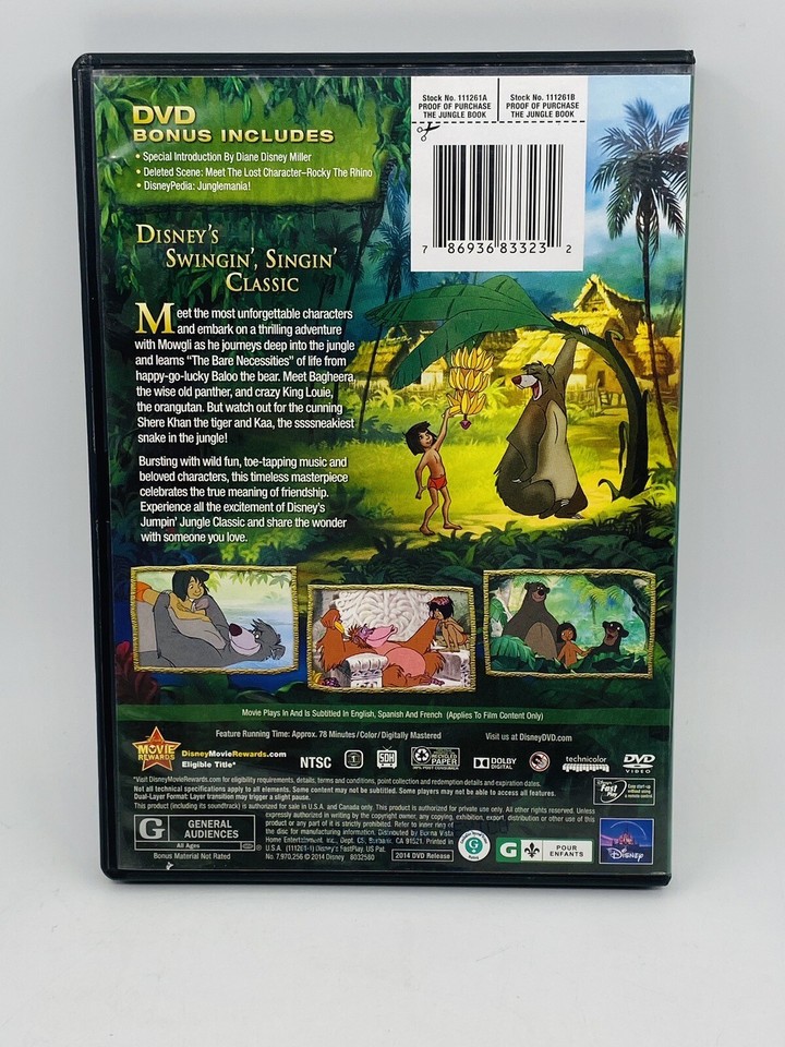 Disney The Jungle Book DVD 2014 | eBay
