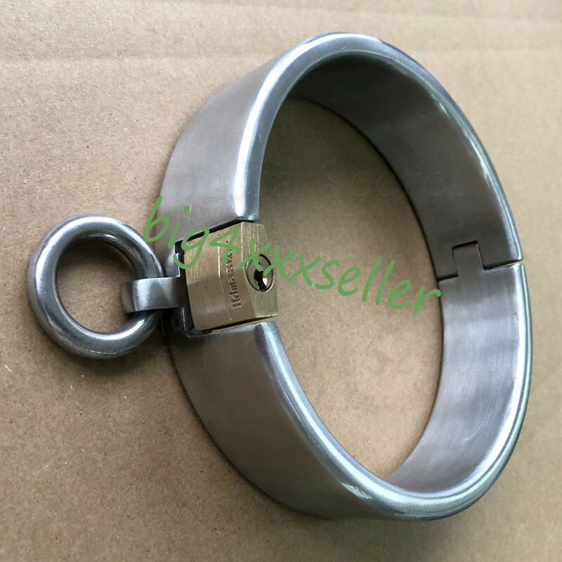Custom Size Made Heavy Stainless Steel Slaves Restraint Binding Collar ...