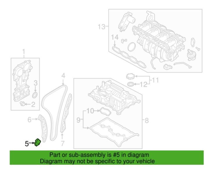 Genuine Timing Chain Tensioner for 11-25 Genesis Hyundai Kia 2.0 2.4 ...