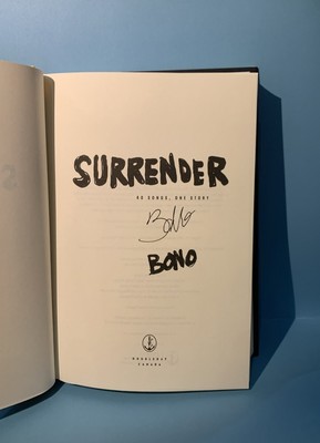 Bono Signed Surrender Autographed U2 Book | eBay