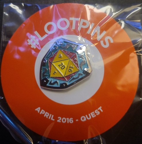New Loot Crate April 2016 Quest Pin Badge #lootpins | eBay