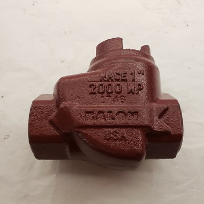 1 pc: BALON 1" SWING CHECK VALVE 2000 WP NACE FP THD A395 DI, 1F-D92-SE ...