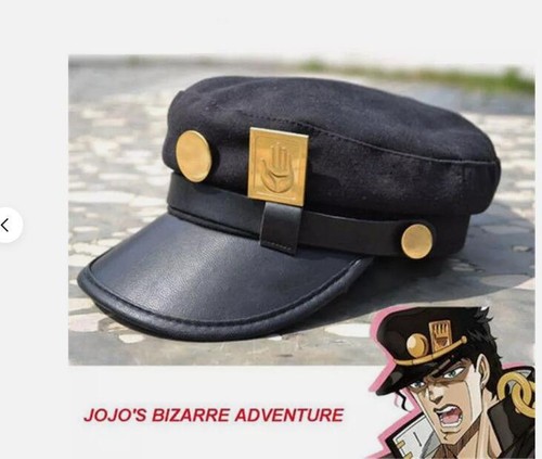 New Anime JoJo's Bizarre Adventure Kujo Jotaro Cap Hat Cosplay Gift | eBay