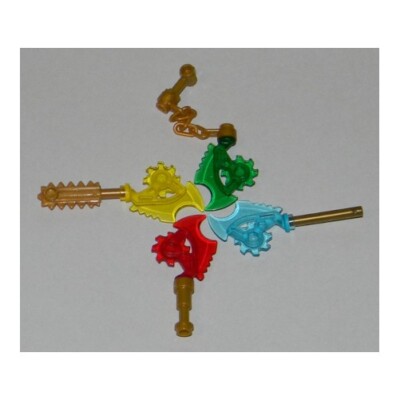 LEGO - Minifig, Weapon - Ninjago 4 Techno-Blade w/ Handles (Set of 4 ...