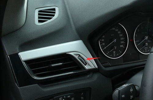 16-21 Car Inner Console Emergency Button Cover Trim Matte Silver For ...