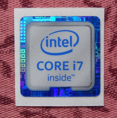 Intel Core i7 Inside Sticker 18 x 18mm 2015 Version Skylake 6th ...
