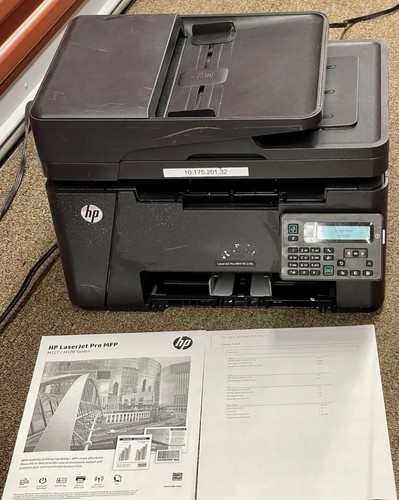 HP LaserJet Pro MFP M127fn All-In-One Monochrome Laser Printer No Toner ...