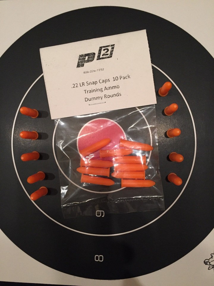 P2 .22 LR RIMFIRE SNAP CAPS TRAINING AMMO BULLETS SHELLS PRACTICE SAFE ...