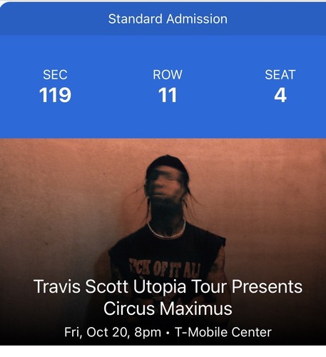 Travis Scott Utopia Tour Presents Circus Maximums | eBay