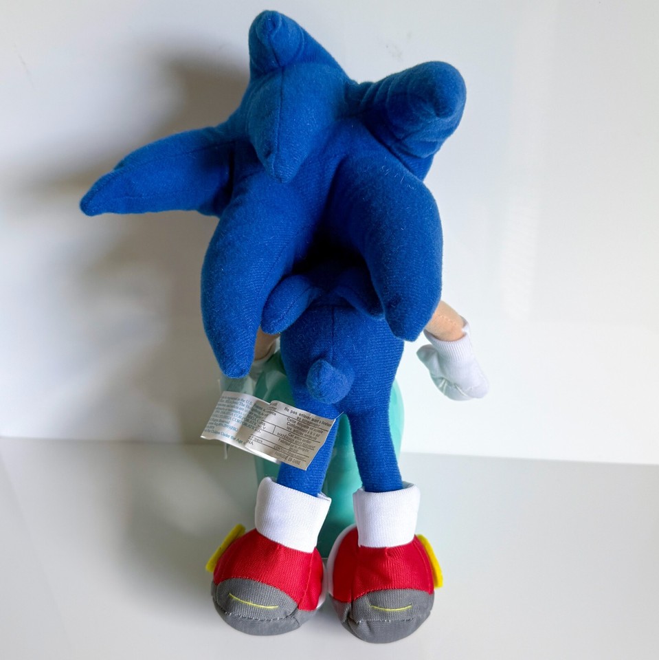 Toy Network Sonic The Hedgehog 12" Plush Stuffed 1991-2006 Sega Rare ...