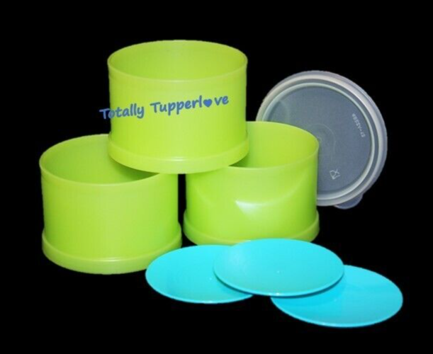 Tupperware Ice Cream Sandwich Makers Set of 3 Molds in Green & Blue NOS ...