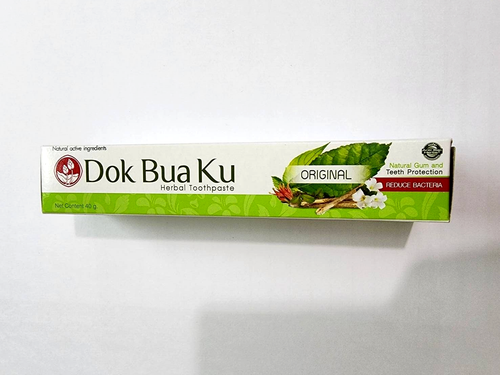 Twin Lotus -Dok Bua Ku Herbal Toothpaste 40g Natural Herbs Clean Teeth ...