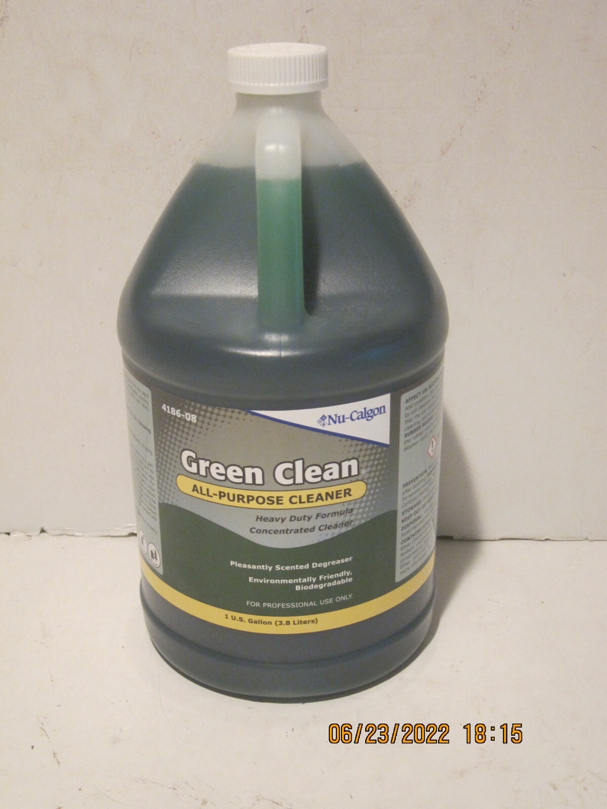 Nu-Calgon 4186-08 GREEN CLEAN ALL PURPOSE Cleaner- Gallon NEW SEALED ...