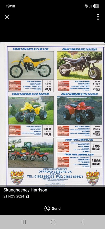 Champ 125cc Scrambler Dirt Bike | eBay UK