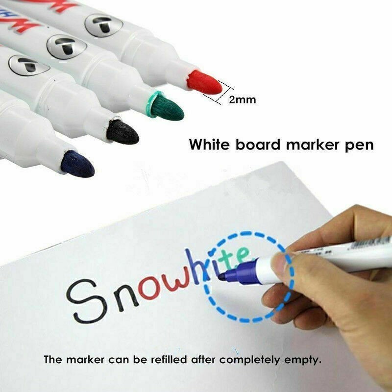 4 Color Set Whiteboard Marker Pens White Board Dry-Erase Marker Fine ...