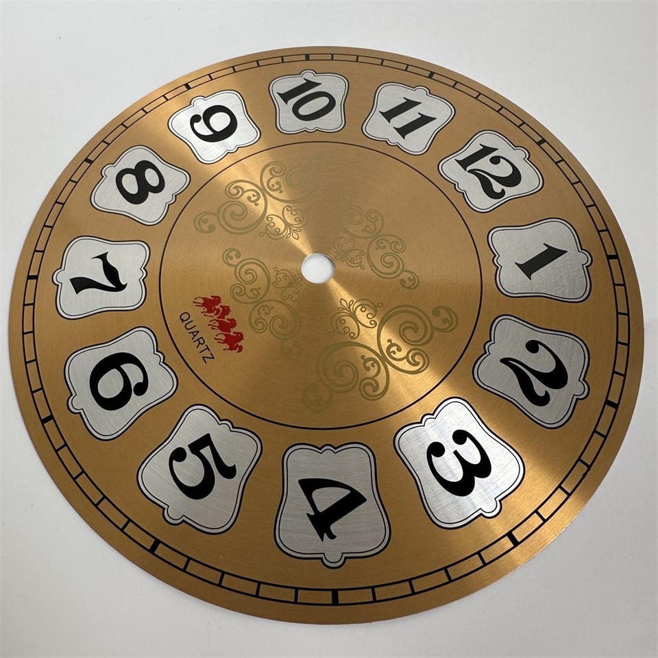 Aluminium Wall Clock Dial 7 Inch 180mm Vintage with Clear Arabic ...